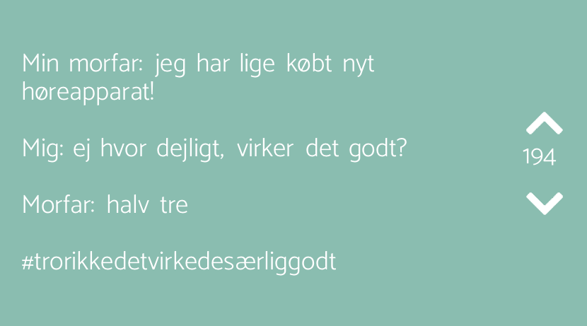 Min morfar: jeg har... - Jodelgrin.dk