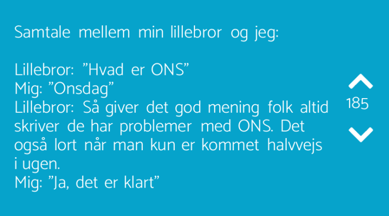 Samtale mellem min lillebror... - Jodelgrin.dk