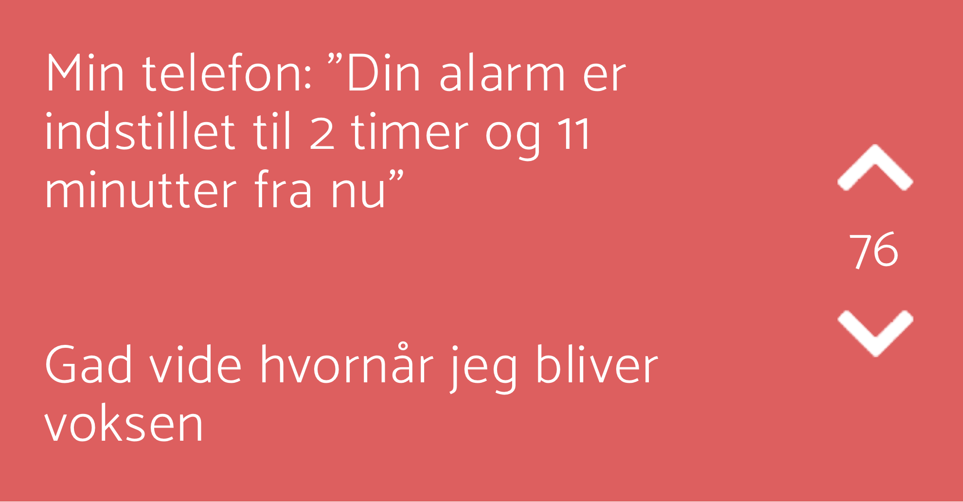 Min telefon: "Din alarm er... - Jodelgrin.dk
