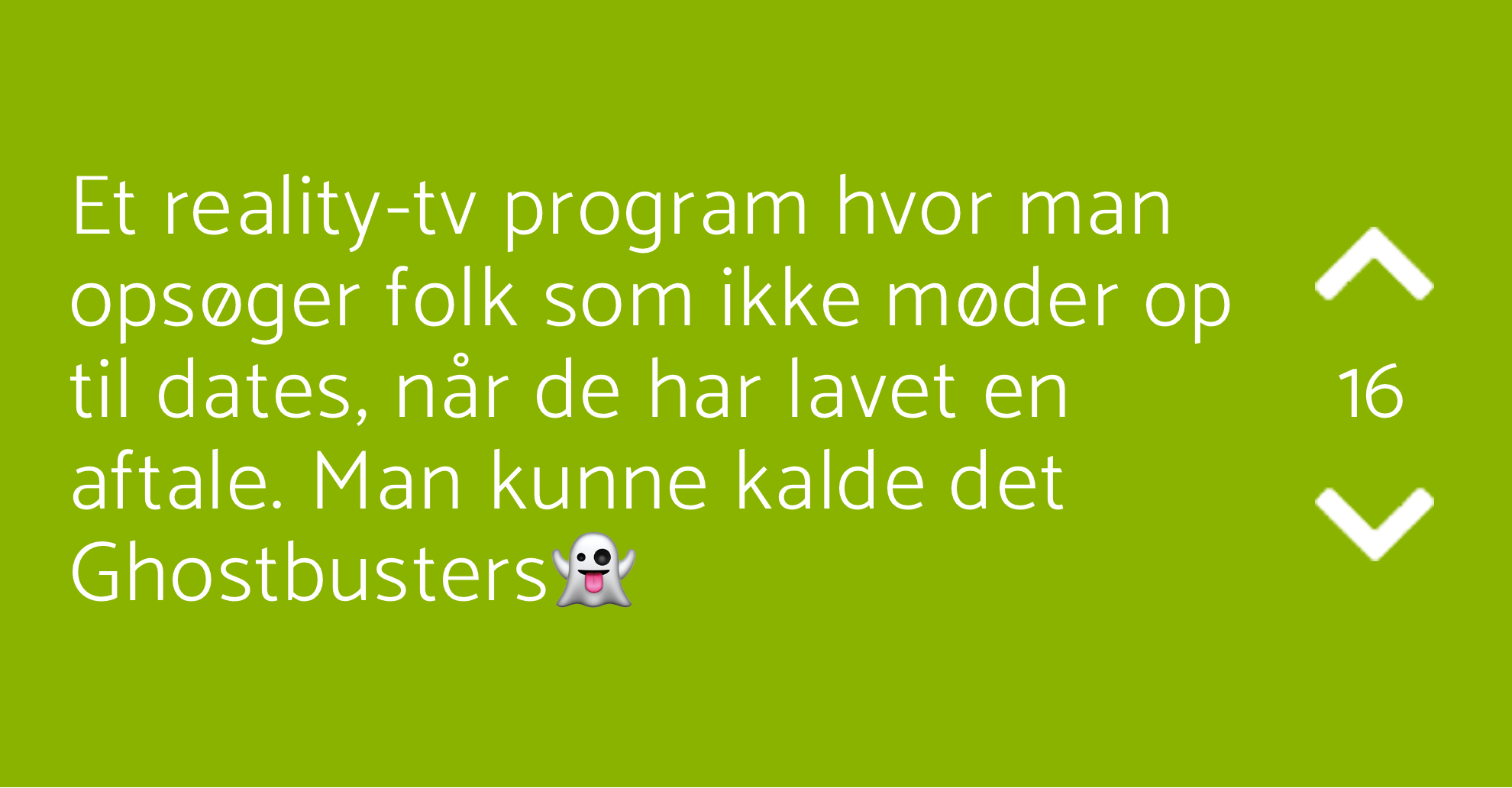 Et reality-tv program hvor man... - Jodelgrin.dk